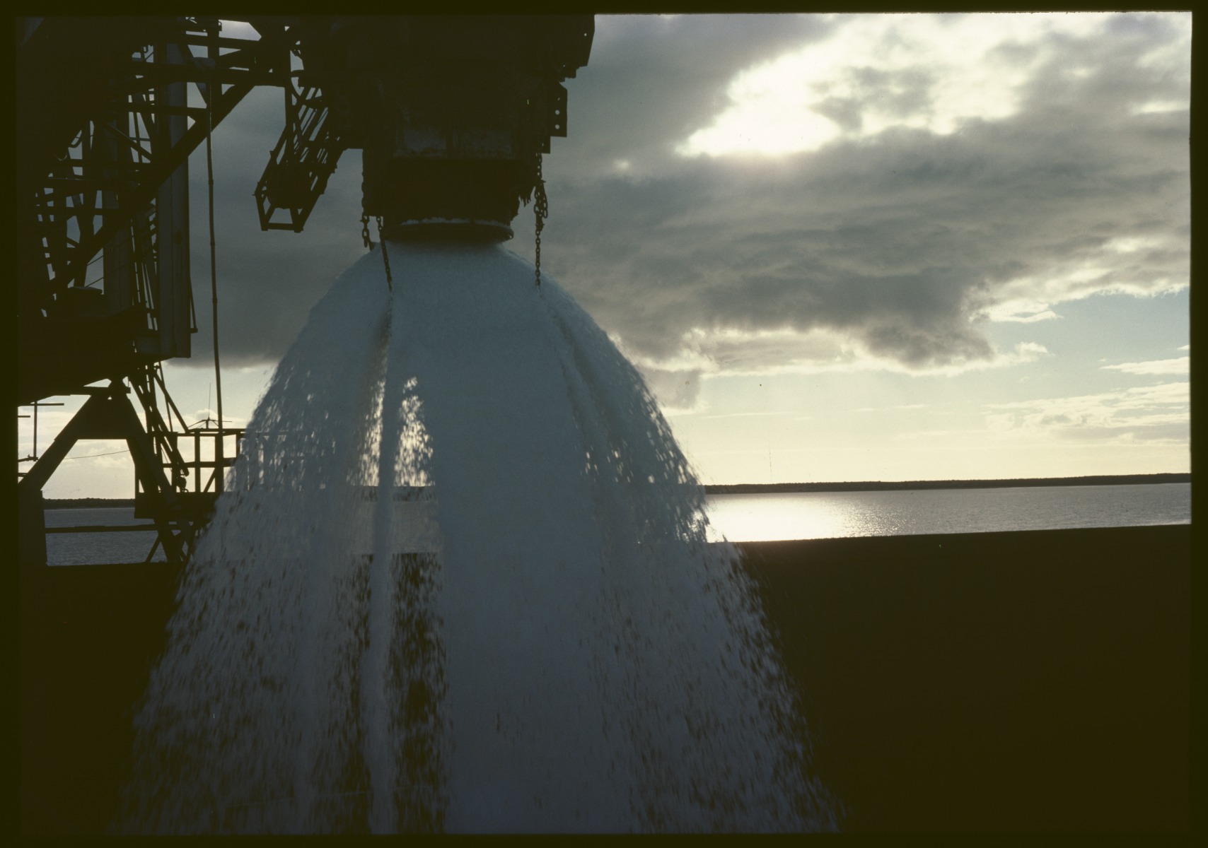 Japanese Ship Hijiri Maru loading salt at Slope Island, Useless Loop ...