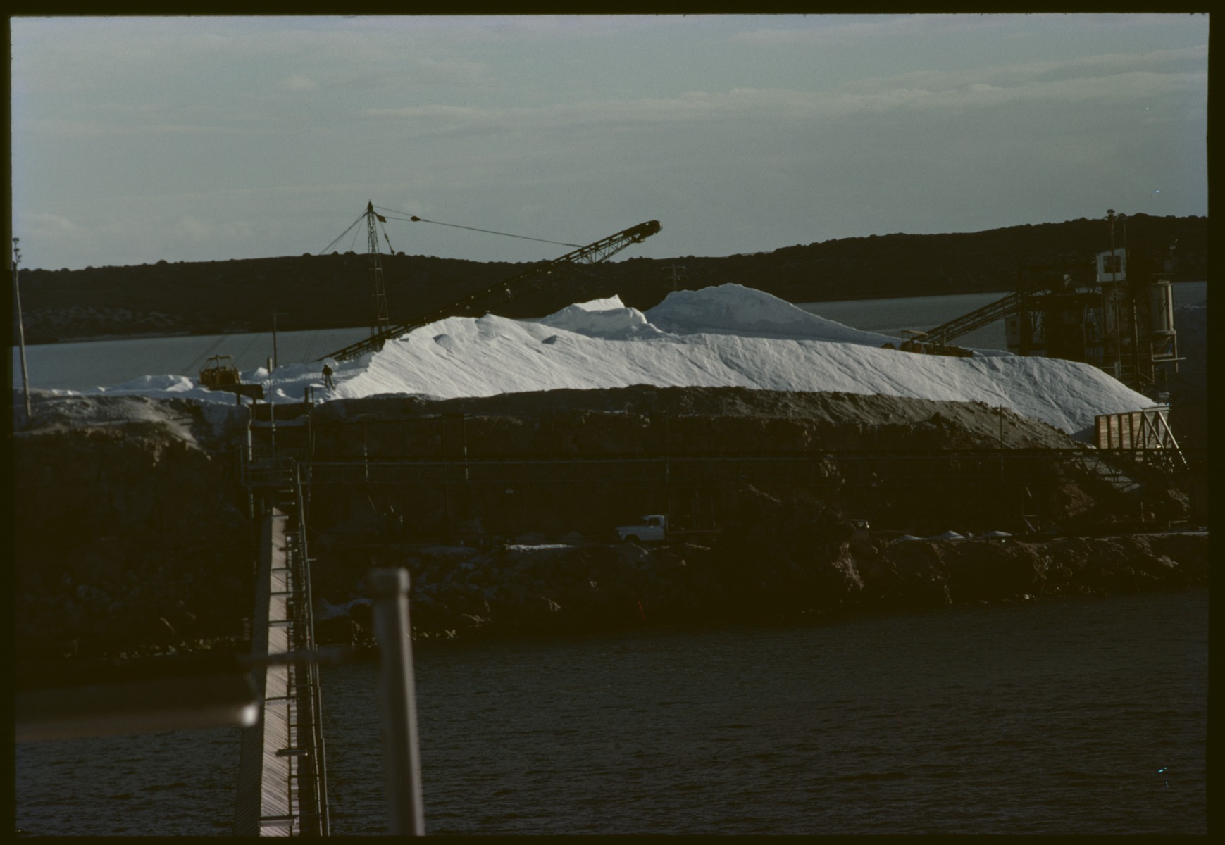 Japanese Ship Hijiri Maru loading salt at Slope Island, Useless Loop ...