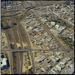East across West Perth from before Loftus Street, July 1980.