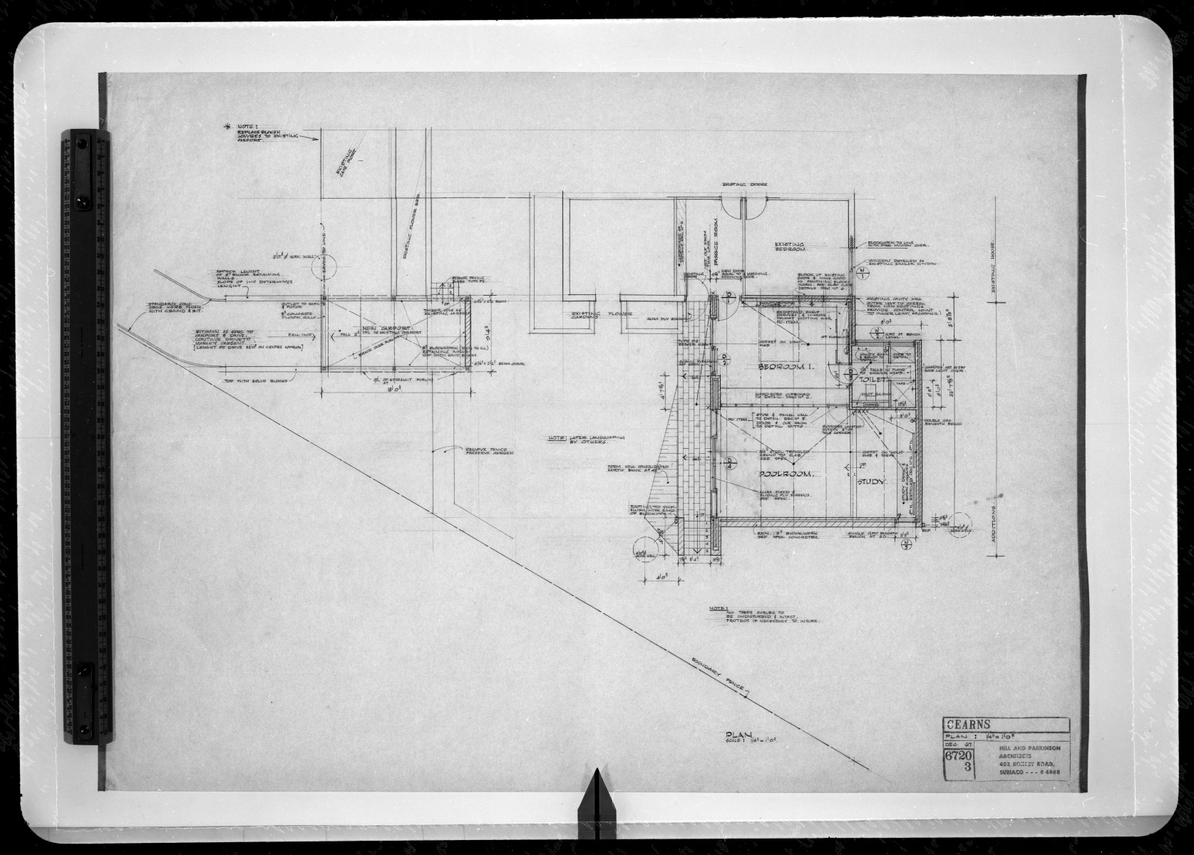 Plans for additions to the home of Ian and Valma Cearns, 7 Tilton ...