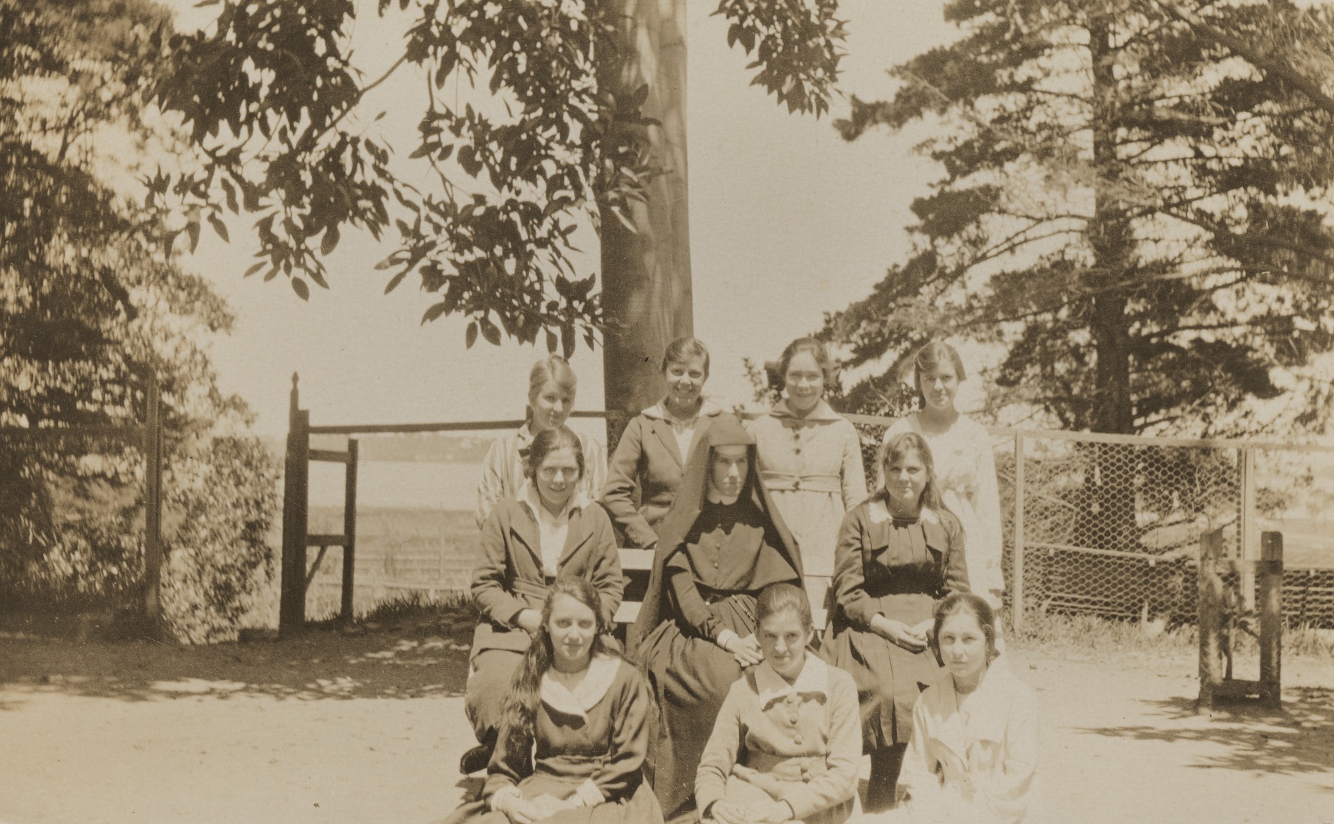 Sister Camilla and students at Loreto School, Adelaide Terrace, Perth ...
