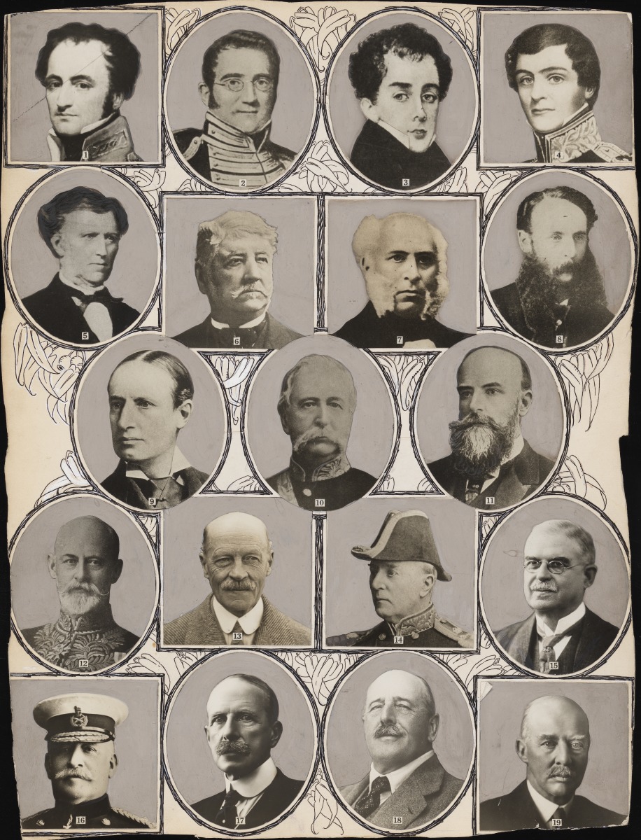 Montage of portraits of Governors of Western Australia since 1829 ...
