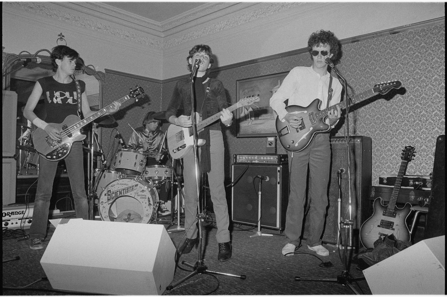 The Scientists performing at the Governor Broome Hotel, Perth, Western ...