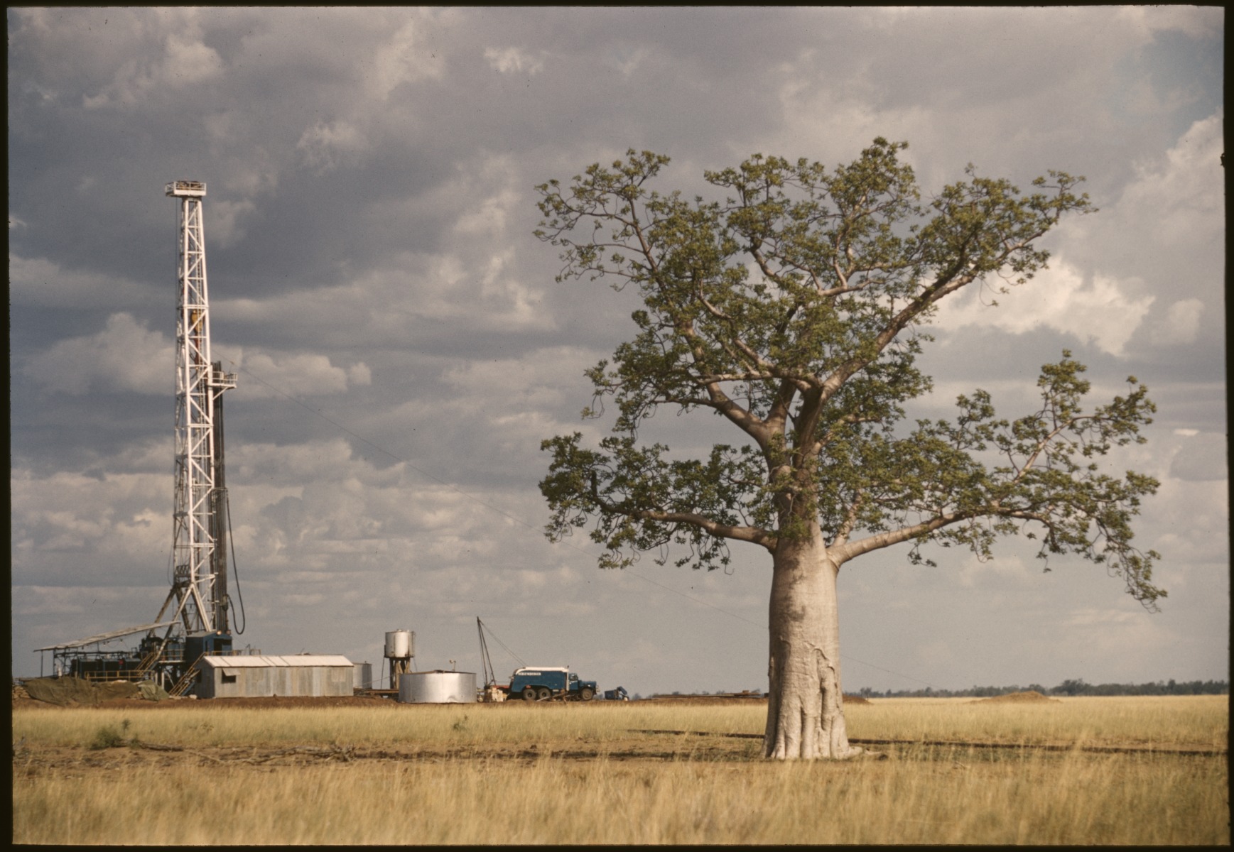 Oil wells Meda No. 1 and No. 2, and camp, Meda Station, Kimberley ...