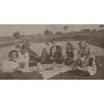 Parker family picnic, possibly at Toapin Weir, Western Australia.