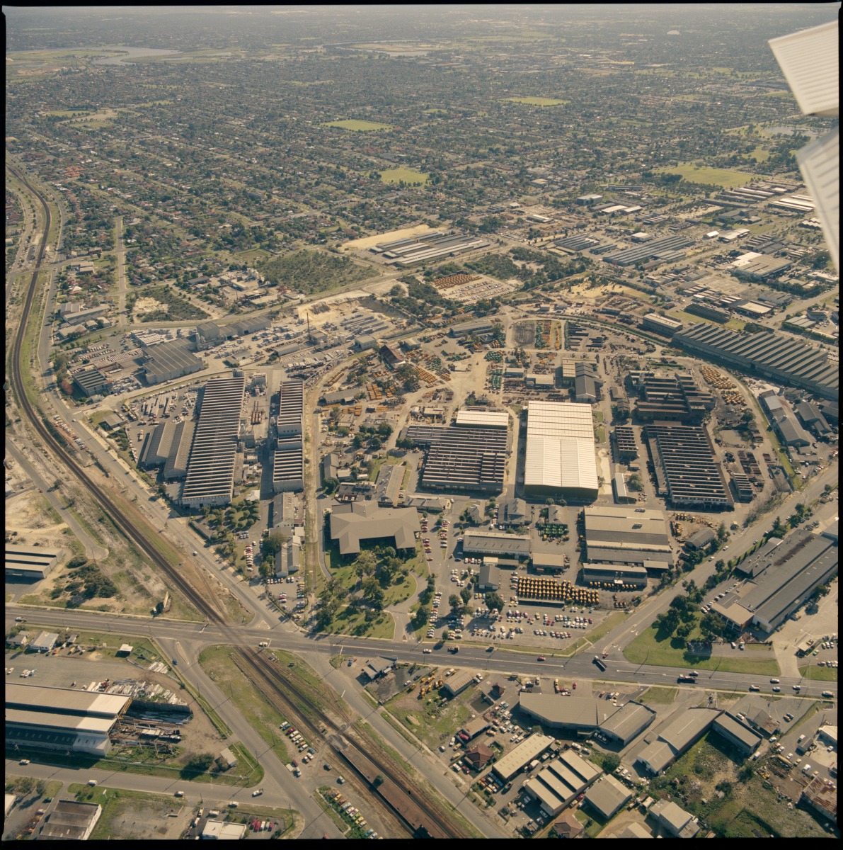 Aerial photographs of the Chamberlain John Deere factory, Welshpool, 12 ...