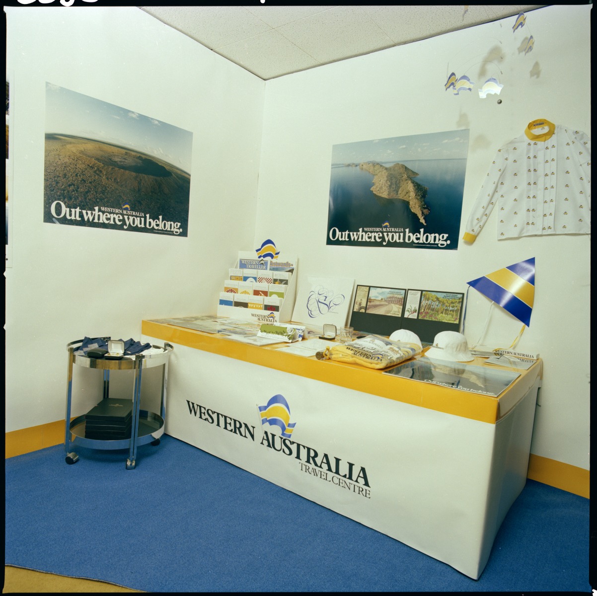 Display of promotional material for tourism in Western Australia, 11 ...