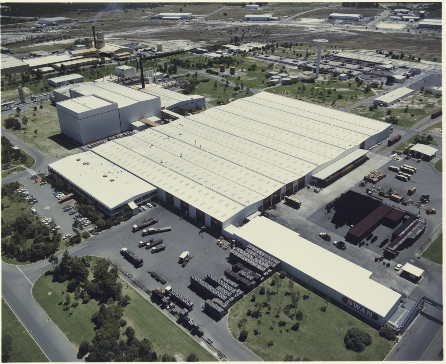 Aerial view of the Swan Brewery, Canning Vale, Western Australia. - JPG ...