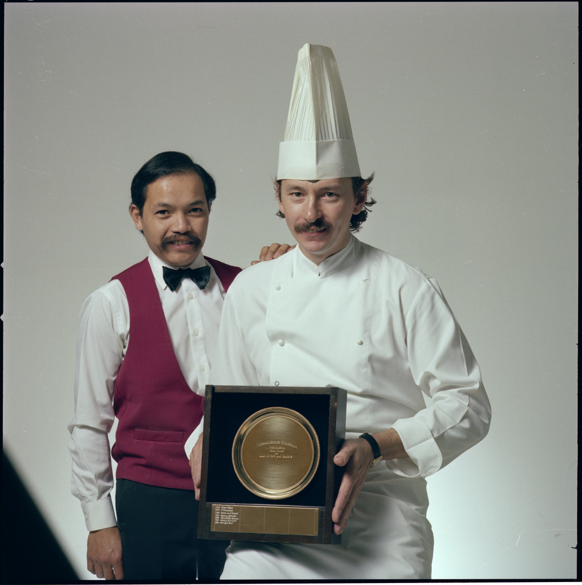 Chef David Gamble and Jerry Hatarin of the Hillcrest Restaurant with ...