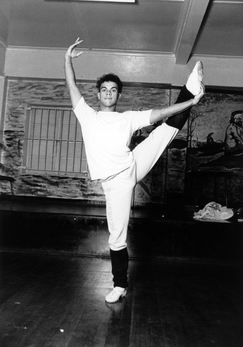 Canadian dancer Cam Batten at the Aboriginal Dance Development Unit ...