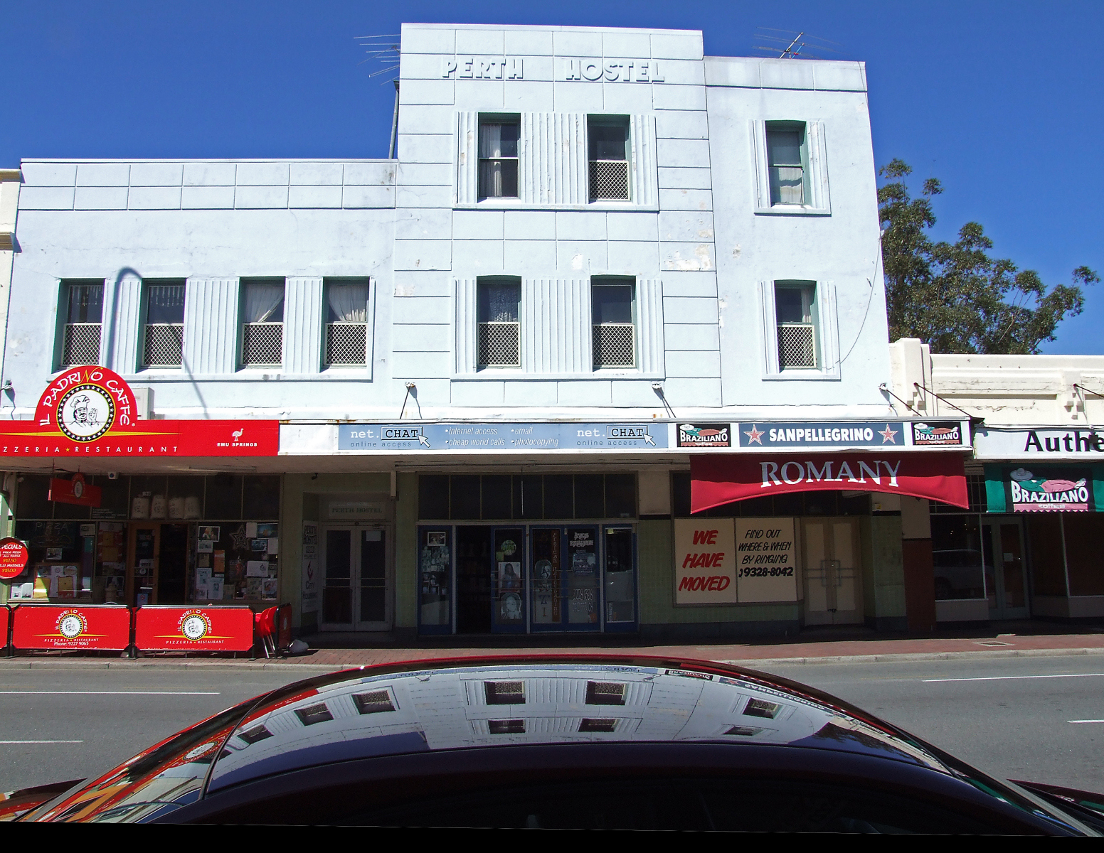 Perth Hostel building, 194 William Street premises of Il Padrino Caffe ...