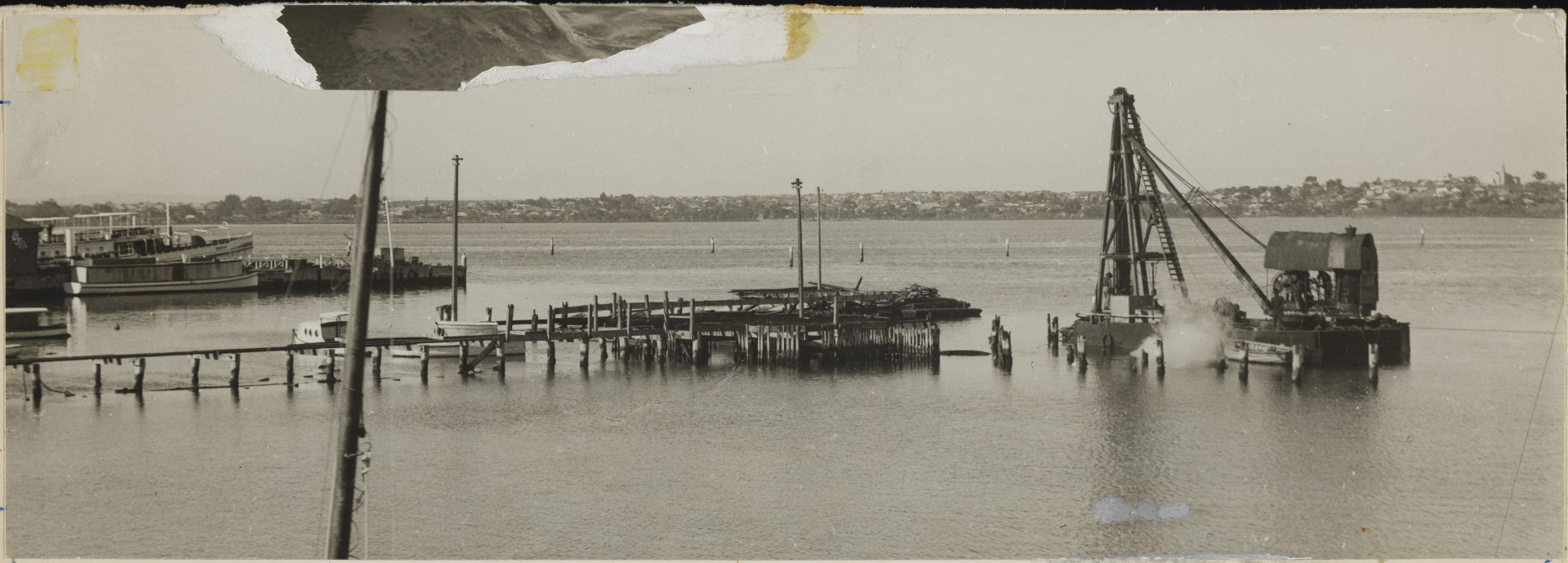 Demolition of Fork Jetty formerly the approach and platforms for the ...