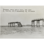 Point Samson Jetty destroyed by a storm, February 1925.