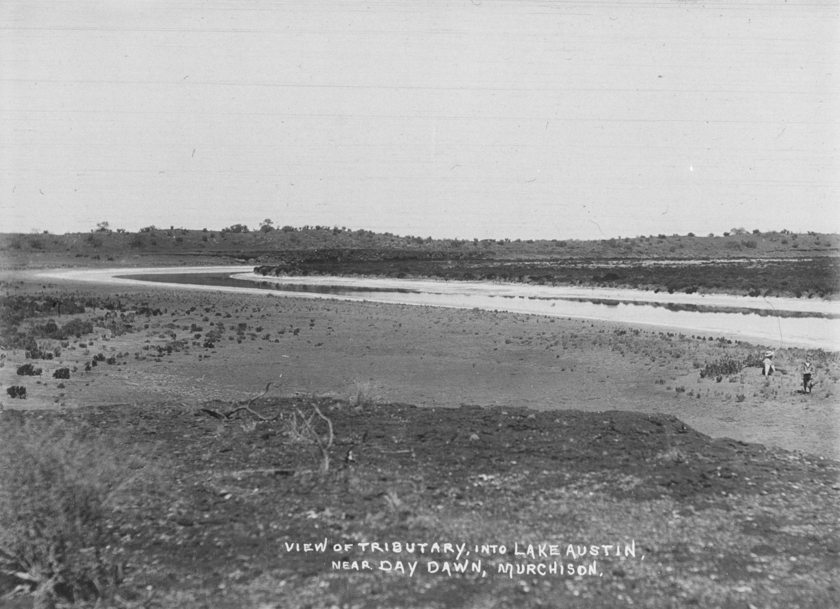 View of tributory into Lake Austin, near Day Dawn, Murchison. - JPG 446 ...