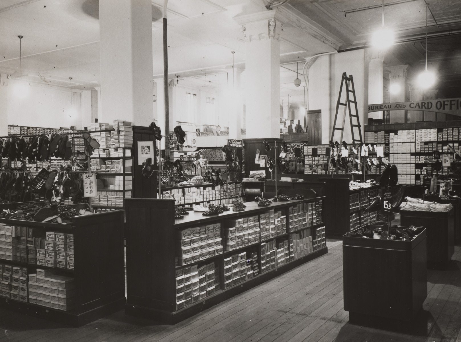 Boans Footwear Department and scaffolding in preparation for building ...