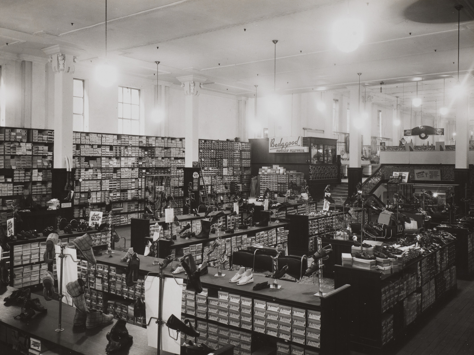 Boans Footwear Department and scaffolding in preparation for building ...