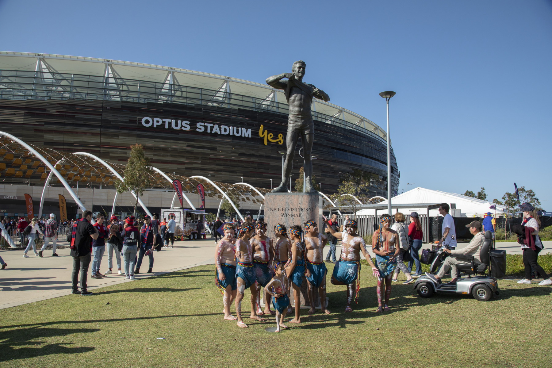 Events outside Optus Stadium on Grand Final day. - JPG 811.2 KB