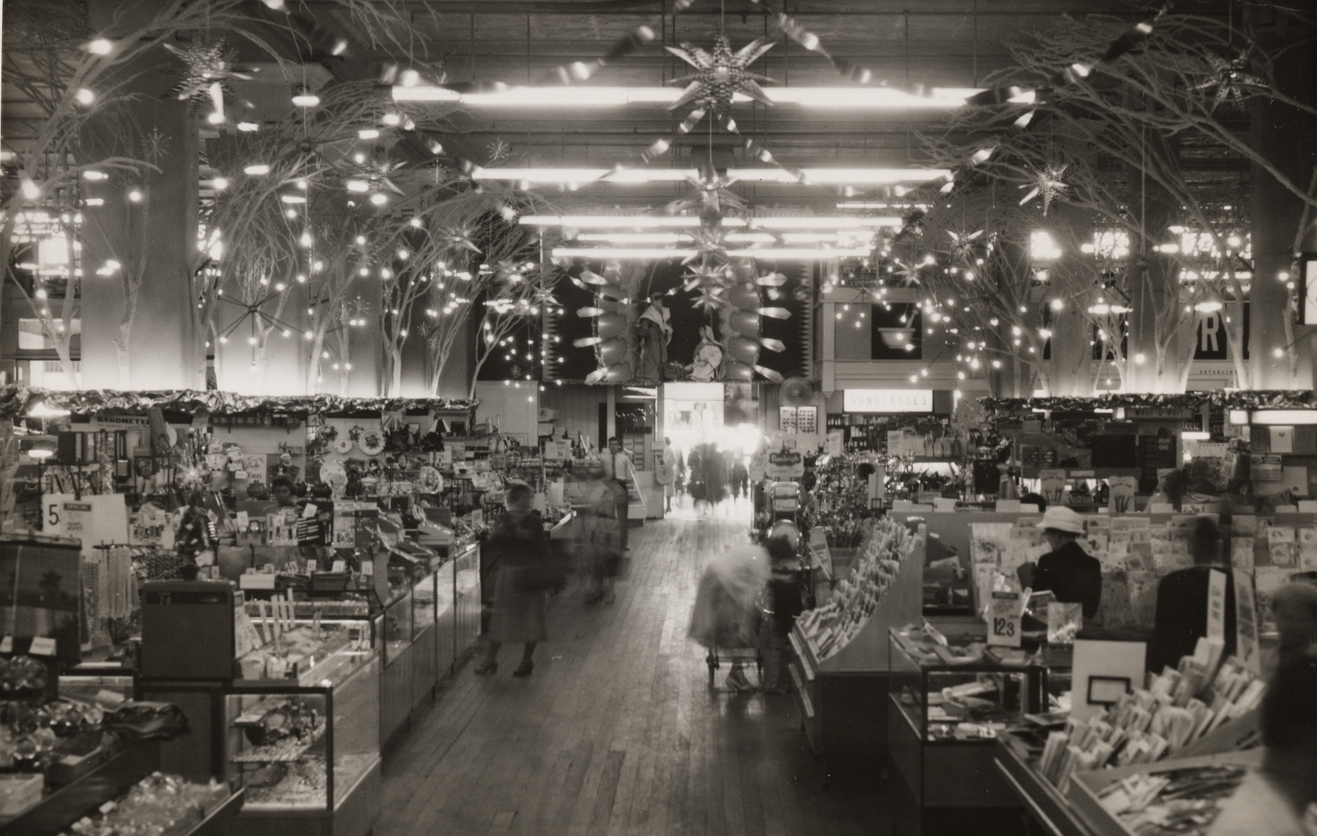 Inside the ground floor of Boans Perth department store looking towards ...