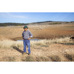 Paul Metz on his farm, Ravensthorpe, March 2009.