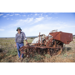 Paul Metz on his farm, Ravensthorpe, March 2009.
