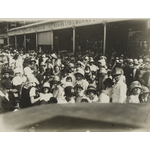 A crowd outside Boans store, Wellington Street, Perth waiting for ...