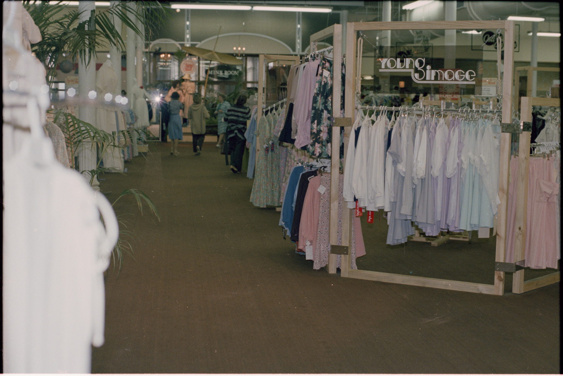 Product displays in store and window at Boans department store, Perth ...