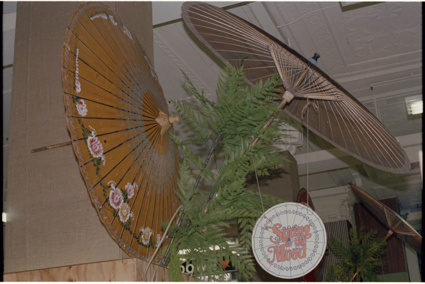 Product displays in store and window at Boans department store, Perth ...