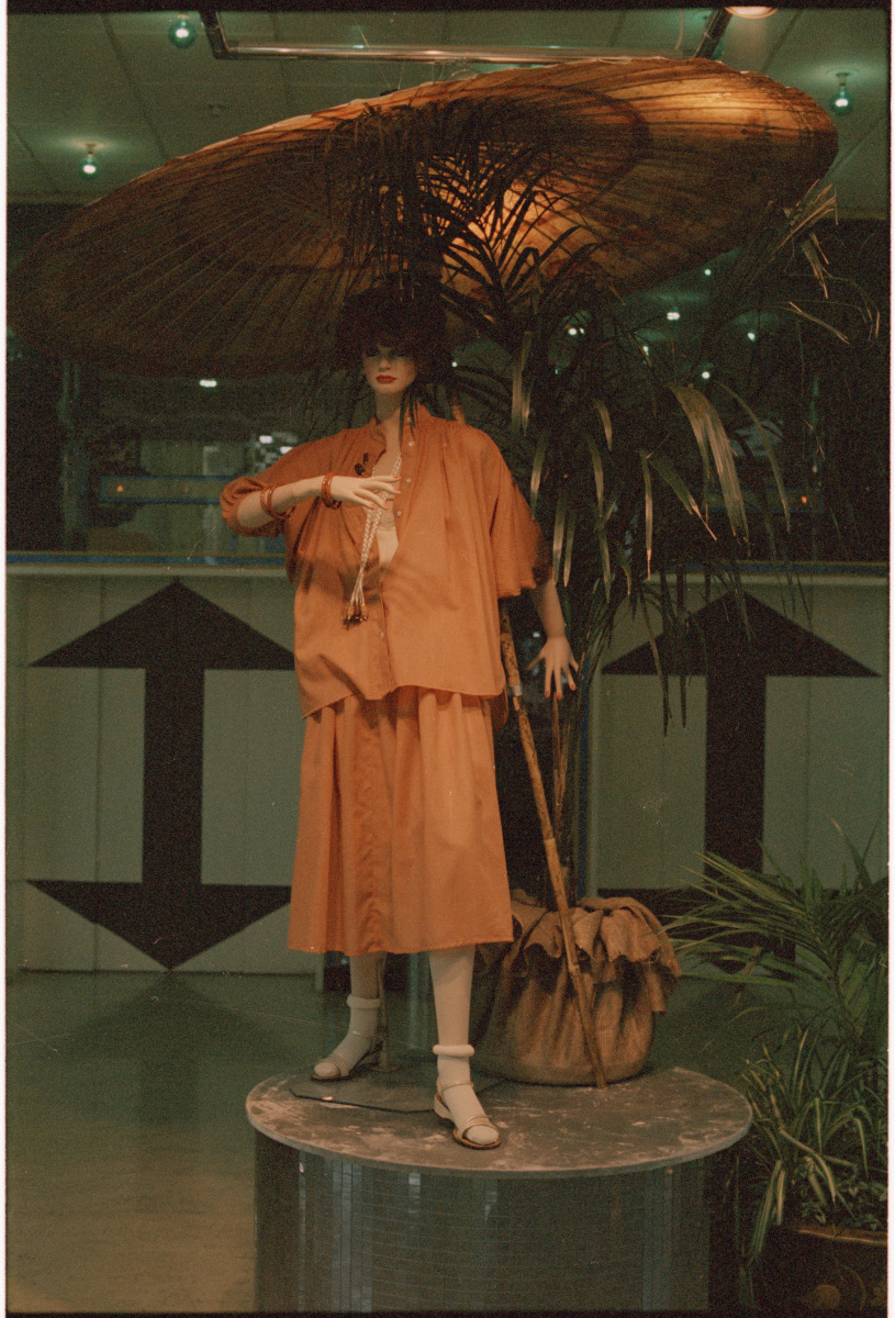 Product displays in store and window at Boans department store, Perth ...