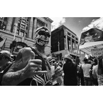 Anti-vaccination rally in Forrest Chase, November 2021.