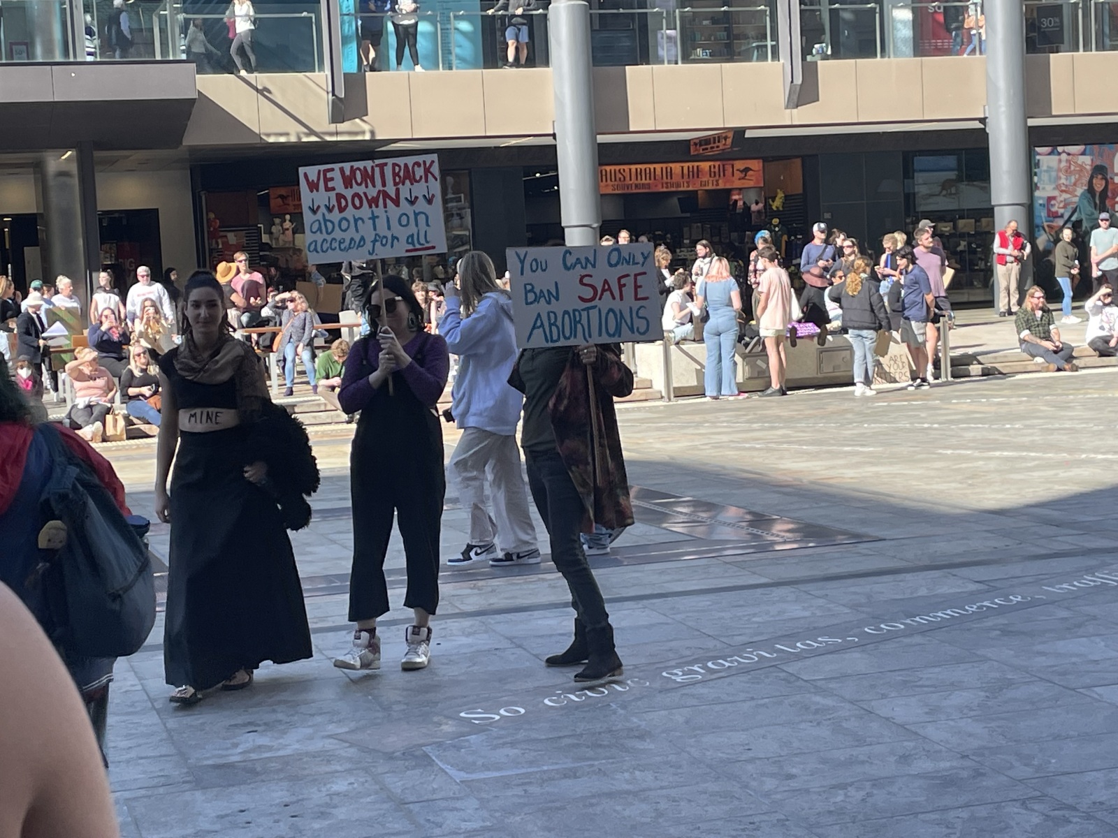 Pro-choice abortion protest rally, Forrest Place, 2 July 2022. - JPG ...