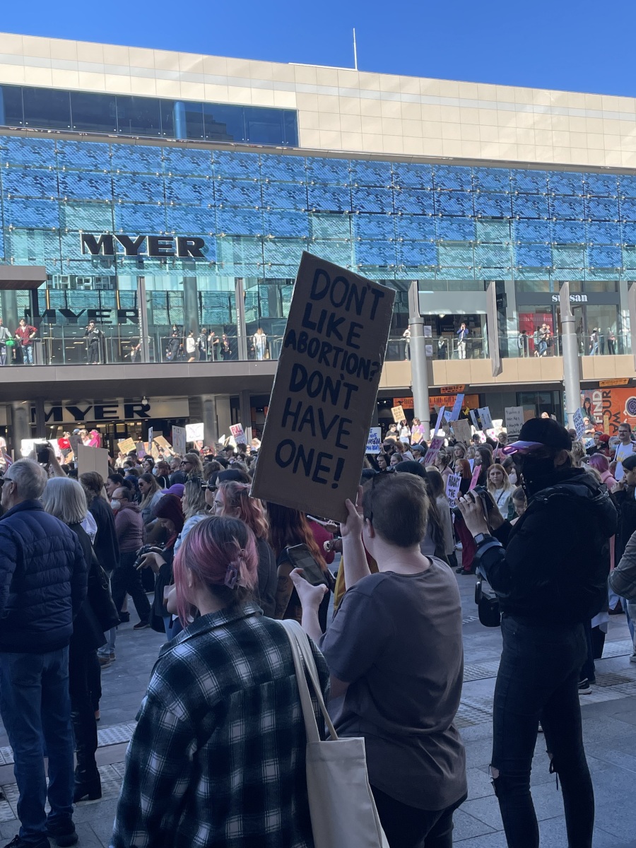 Pro-choice abortion protest rally, Forrest Place, 2 July 2022. - JPG ...