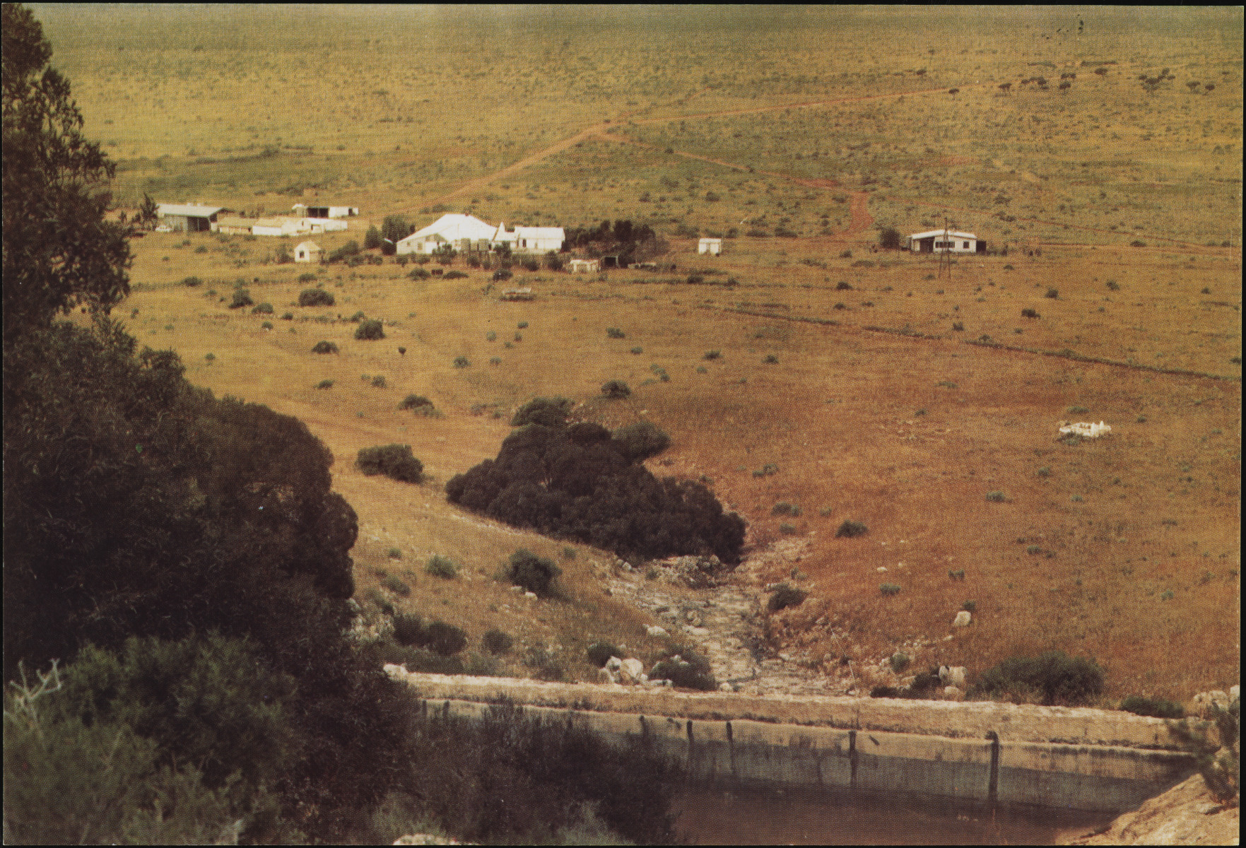 Mundrabilla Station viewed from a nearby escarpment, Western Australia ...